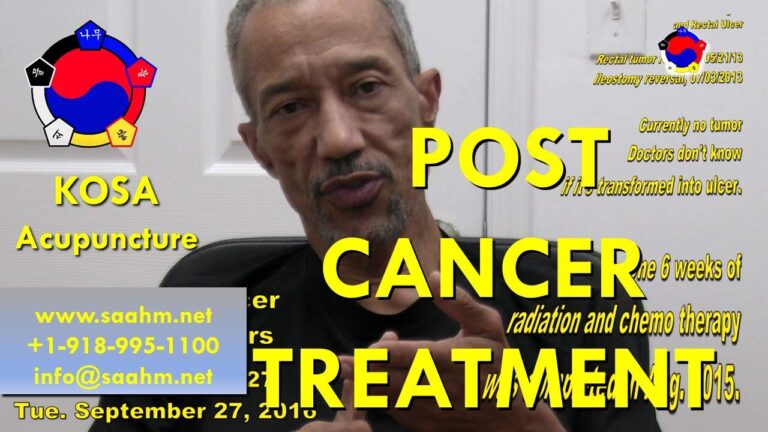 Post Colorectal Cancer Treatment By KOSA Acupuncture